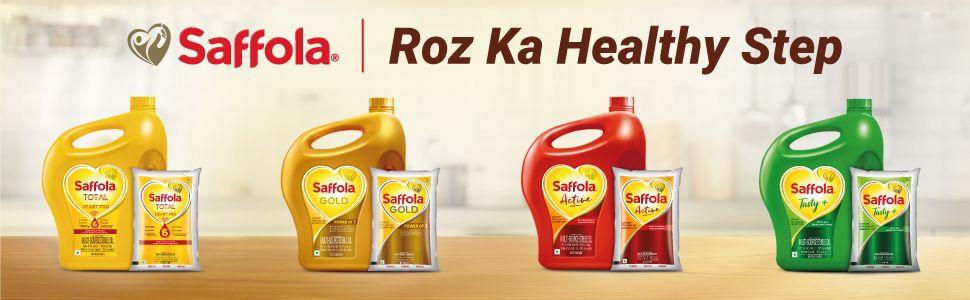Buy Saffola Active Refined Cooking oil | Rich in Omega 3 & Oryzanol ...